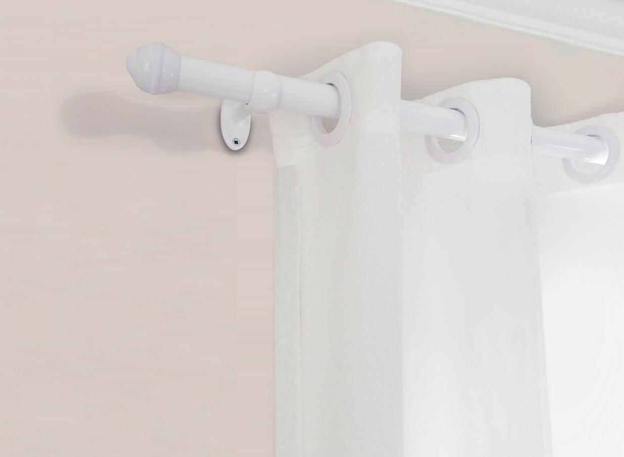 Kit Varão Prátiko Pro Bella Arte 1,50m 28mm Branco